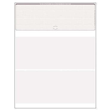 Blank Laser Checks Top Green Linen Equal Perforation 2000 Checks ...