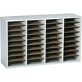 Safco Grey 36 Compartment Wood Adjustable File Organizer - Walmart.com