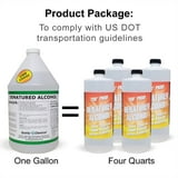 200 Proof Denatured Alcohol (Ethanol) - 4 Gallon Case, Cleaner for Shellac, Biodgradable Fuel ...