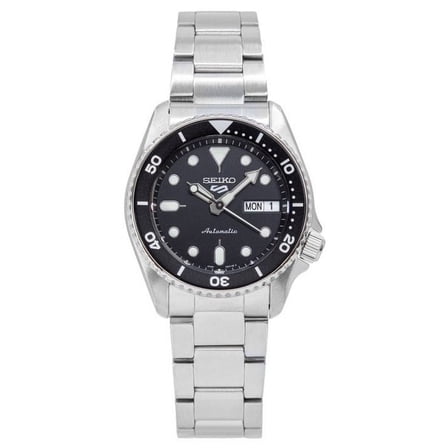 Seiko Men's 5 Sports Automatic Watch, Silver-Tone Stainless Steel ...