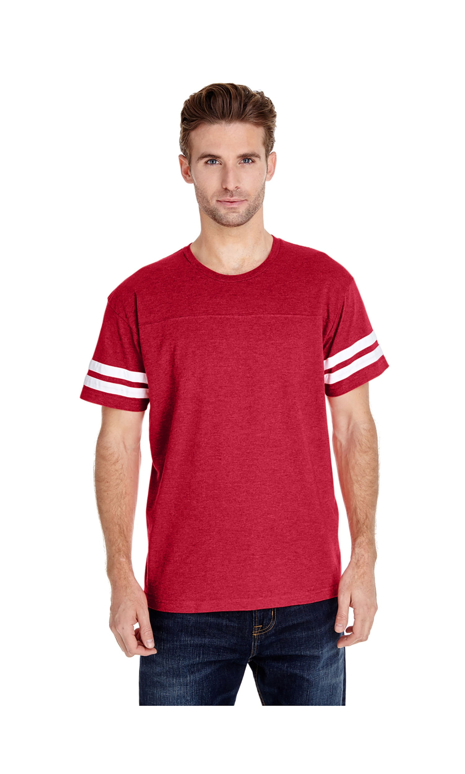 Lat Adult Fine Jersey Football T-Shirt, Style 6937 - Walmart.com