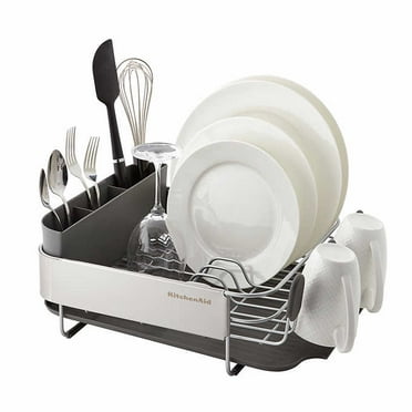 Kitchenaid Full Size 24-inch Expandable Dish-Drying Rack in Charcoal ...
