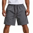 Agkizg Men's Shorts Solid Color Casual Beach Elastic Waistband ...