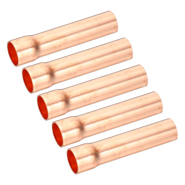 Uxcell 1/2"(12.7mm) ID Straight Copper Coupling Sweat End Welding Joint ...