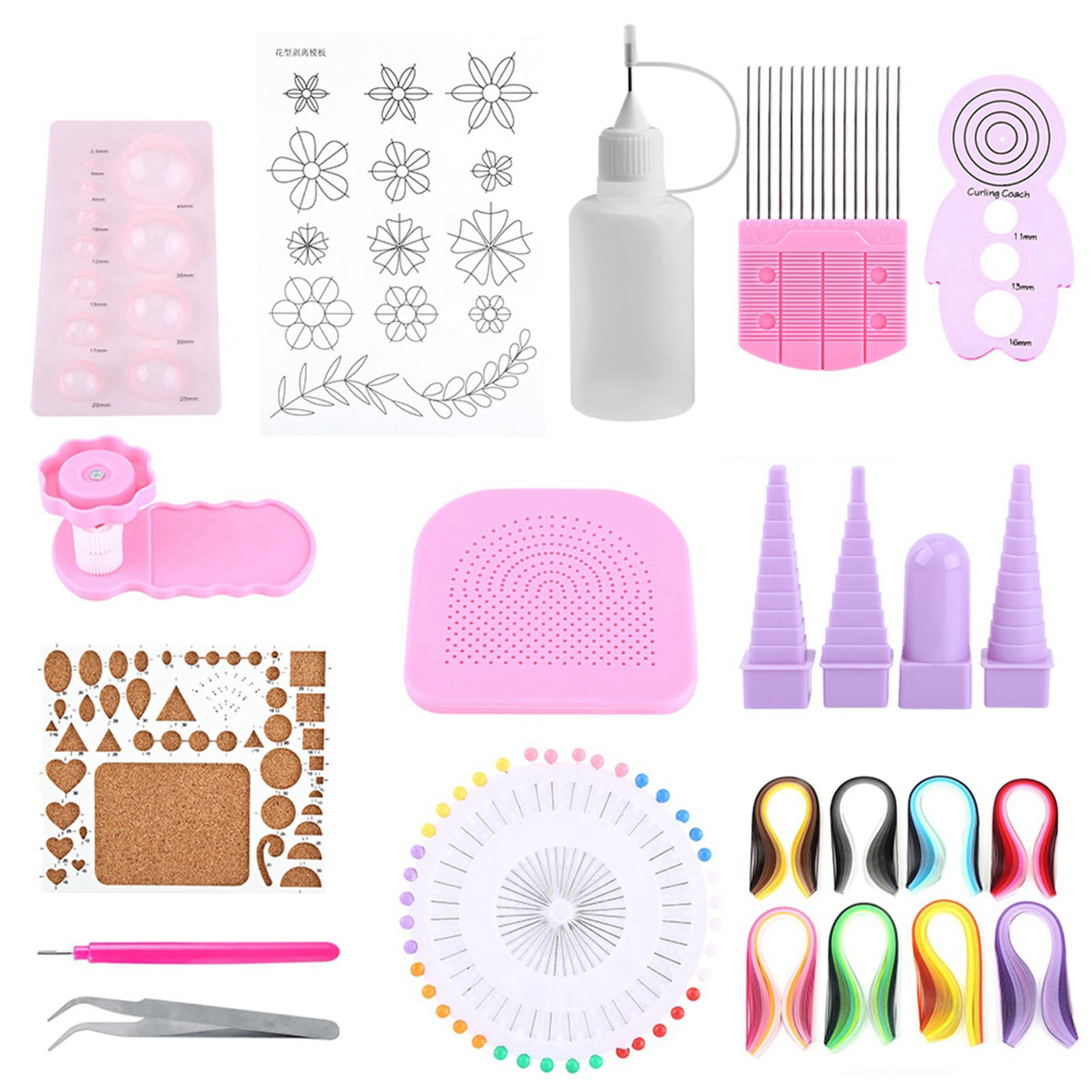 Paper Quilling Kit 5mm 800pcs Quilling Paper Strips Quilling Tool Set ...