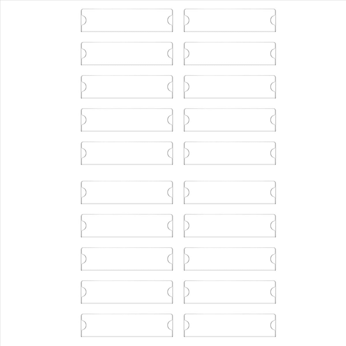 Click here for Unbranded 20x Acrylic Name Plate Holder Premium  2... prices