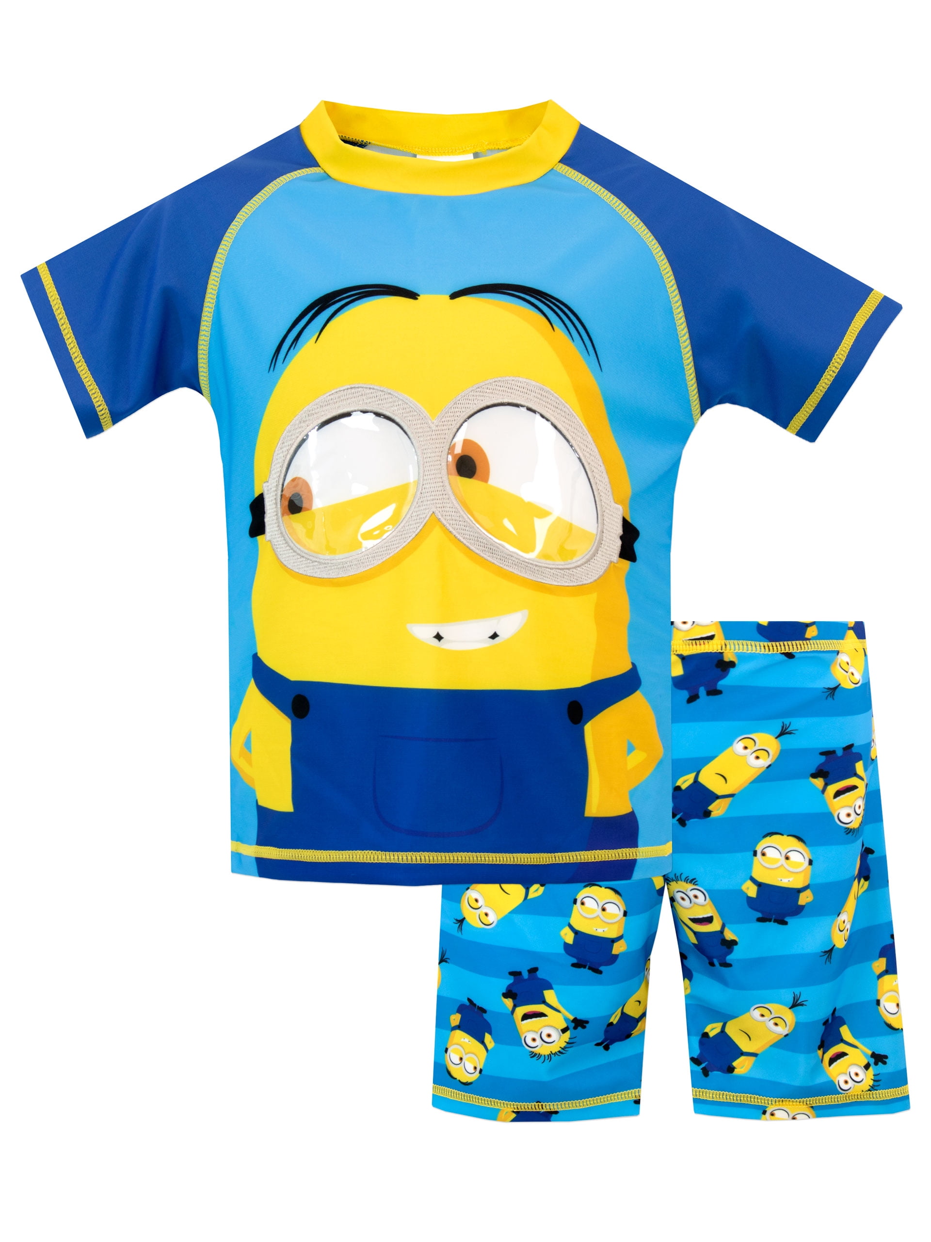 Minions Boys Swim Set Blue Sizes 6-14 - Walmart.com
