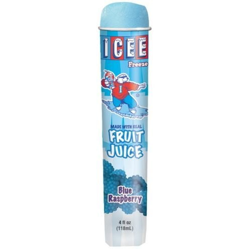 Icee Blue Raspberry Squeeze Up Tubes, 4 Ounce -- 24 per case. - Walmart.com