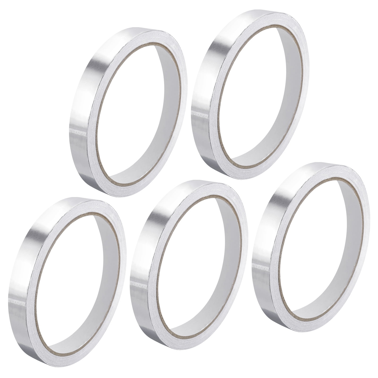 5 Pack Aluminum Tape, 0.71 inch x 32.8ft Foil Tape (3.1 mil) for Ductwork - Walmart.com