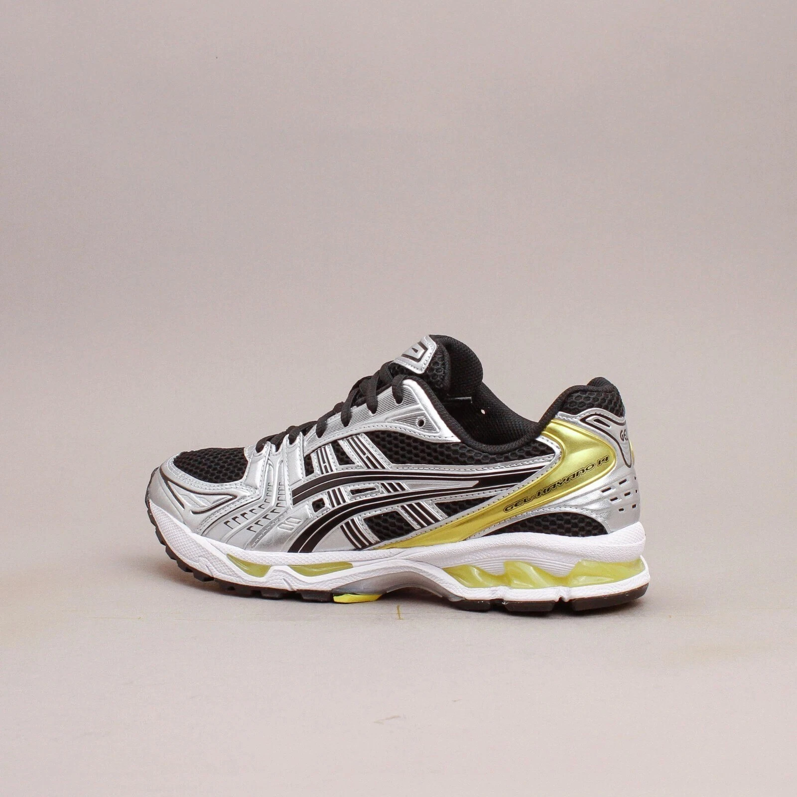 ASICS Sportstyle Gel-Kayano 14 Black Lemon Spark Running Men's Shoes ...