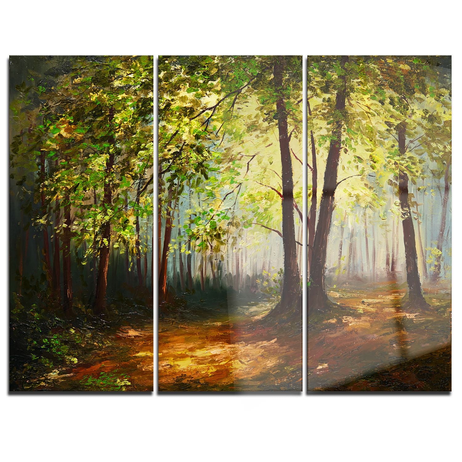 Click here for Designart Design Art Summer Forest Multipanel Land... prices
