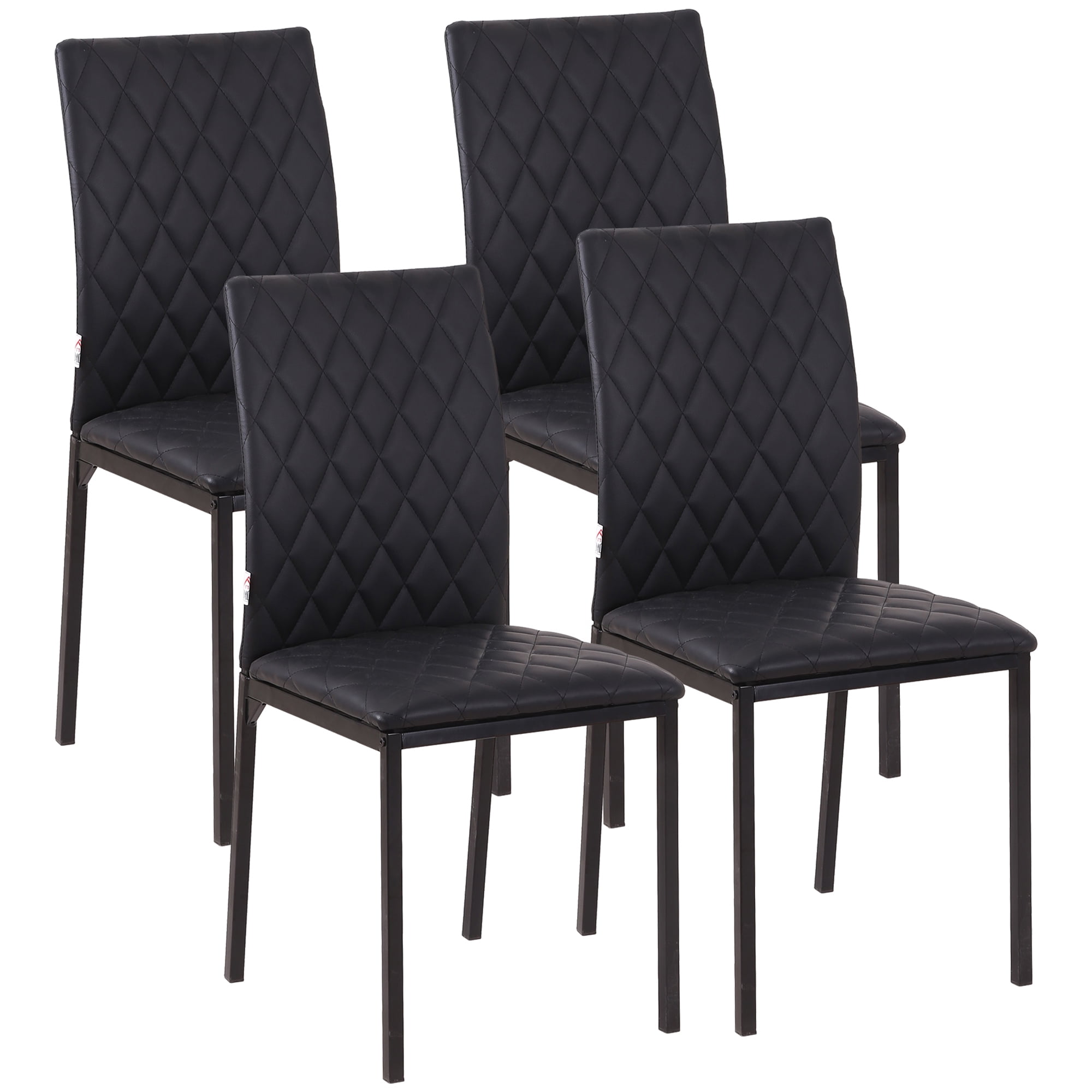Click here for Homcom Modern Upholstered Faux Leather Dining Chai... prices