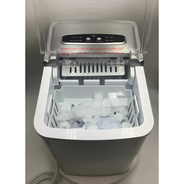 Insignia - 26-Lb. Portable Ice Maker -Silver - Walmart.com
