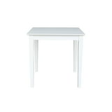 Solid Wood 30 inch Square Dining Table in White - Walmart.com