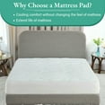 California Design Den Plush Full Size 3-Zone Quilted Cooling Mattress ...