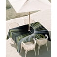 52x70 Inch Outdoor Tablecloth with Umbrella Hole Zipper Rectangle ...