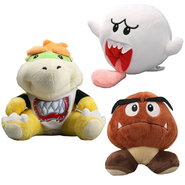 uiuoutoy Super Mario Bowser Jr. & Ghost Boo & Goomba Plush Toys Set of ...