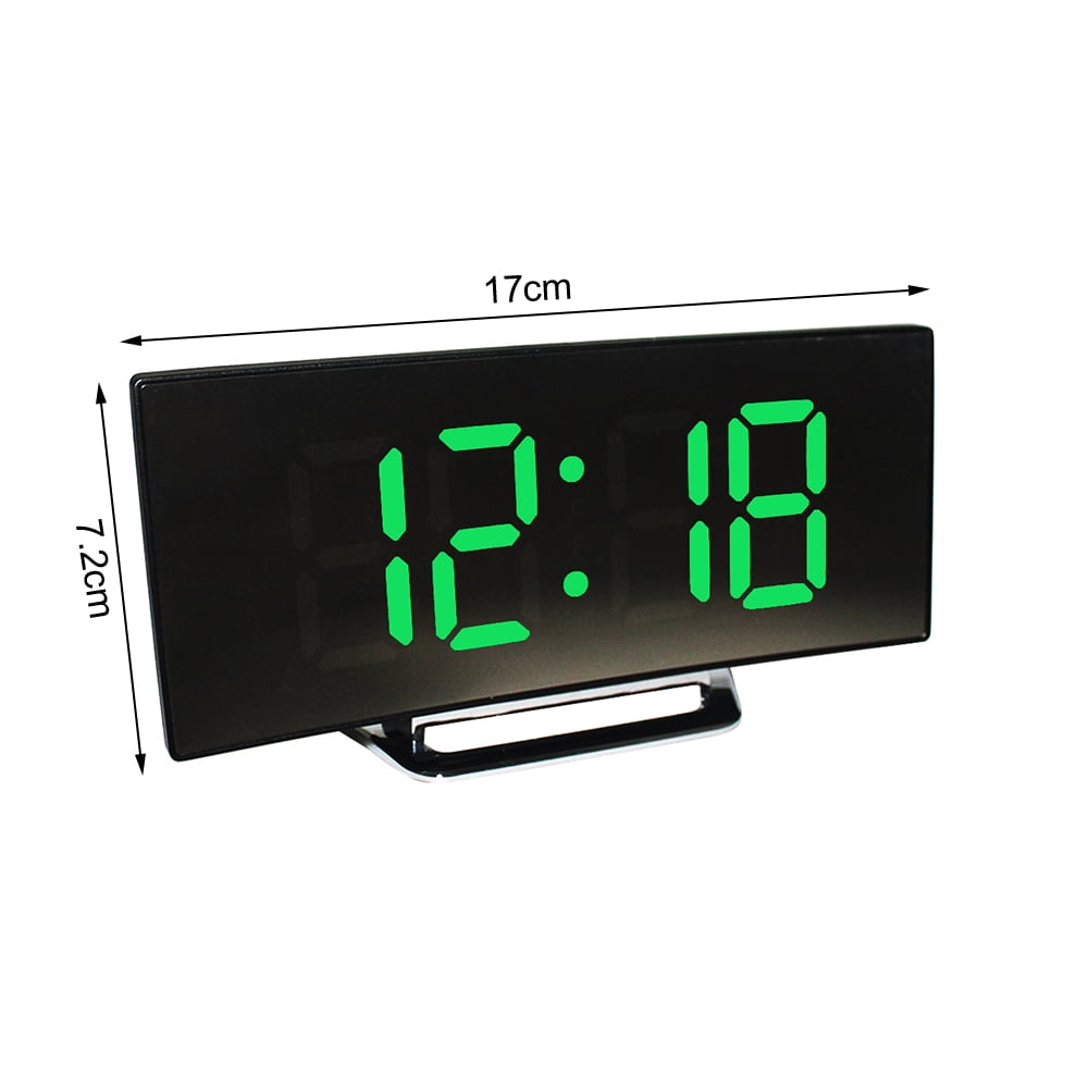 Digital Alarm Clock Mirror Clock Curved Dimmable Led Electronic Digital digital-alarm-clock-mirror-clock-curved-dimmable-led-electronic-digital