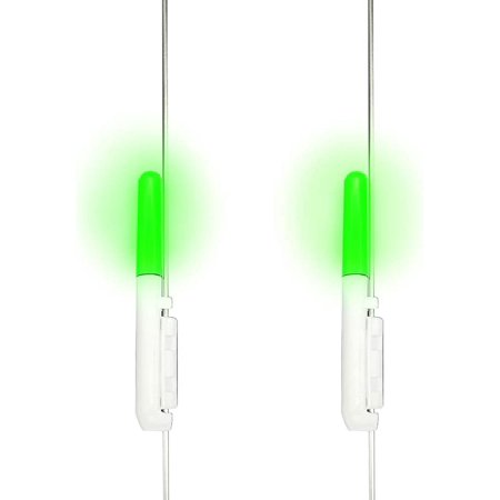 HISRFO 2 Pack Fishing Glow Sticks LED Night Fishing Strike Alarm Glow ...