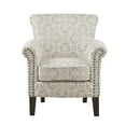 Madison Park Brooke Tight Back Club Chair with Natural Finish MP100 ...