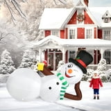 Zimtown Inflatables Snowman Outdoor Christmas Decorations for Holiday ...
