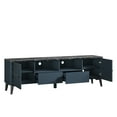FESTIVO Stylish 70-Inch TV Stand with Marble-Printed Top - Navy Blue ...
