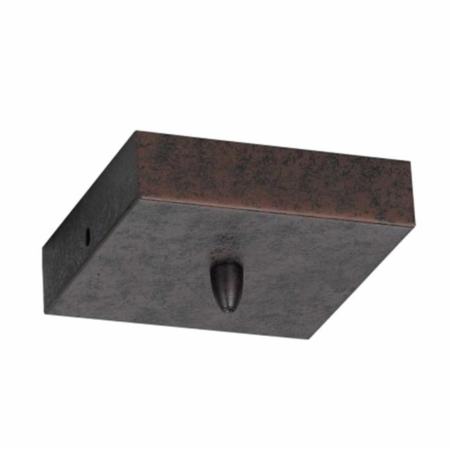 Single-Light Square Canopy - Rust - Walmart.com