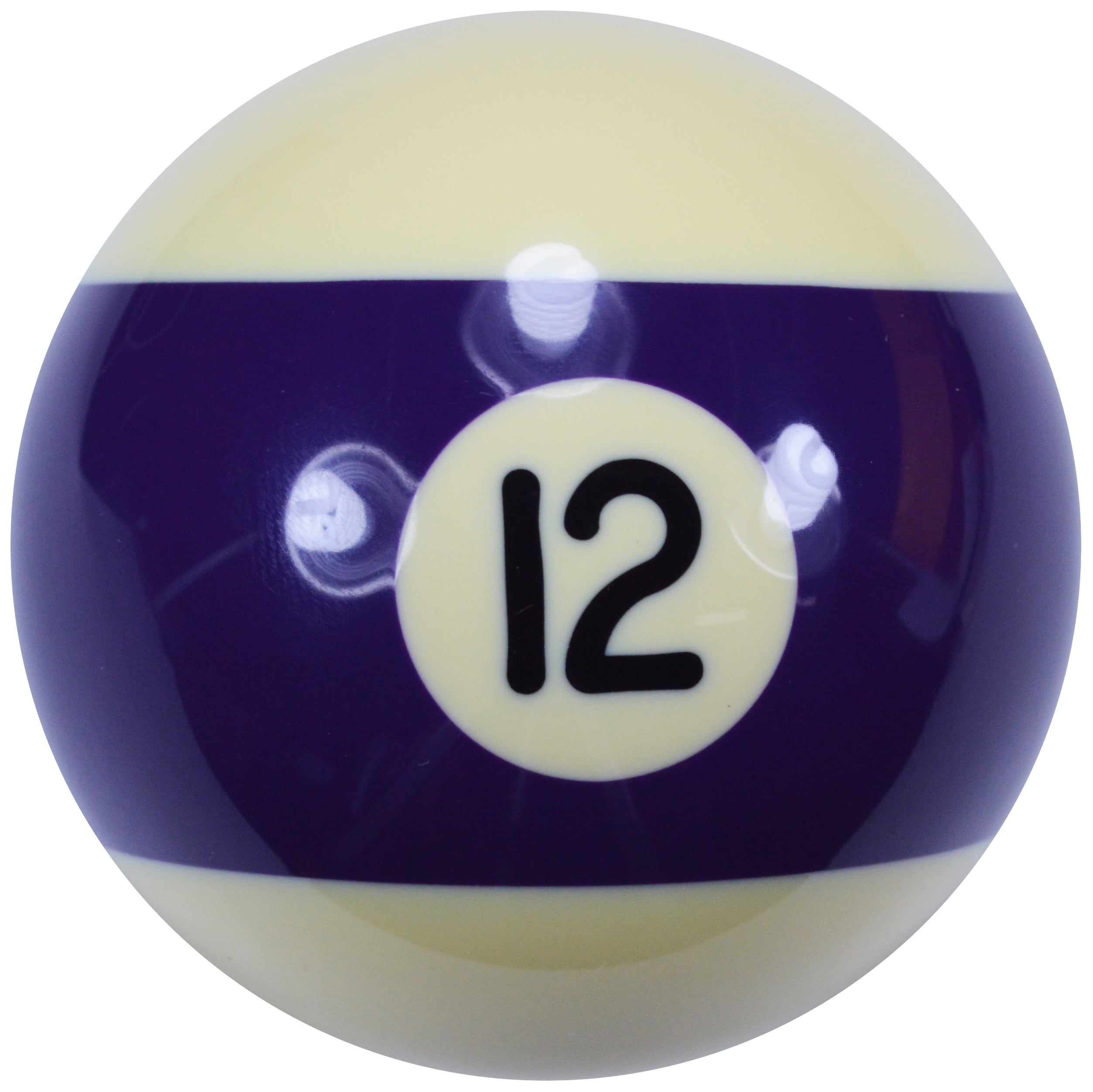 Number 12 Pool Ball - 2 1/4" Billiards Regulation Size Pool Balls ...