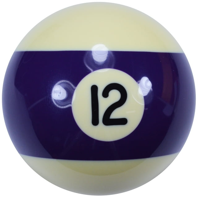 Number 12 Pool Ball - 2 1/4" Billiards Regulation Size Pool Balls ...