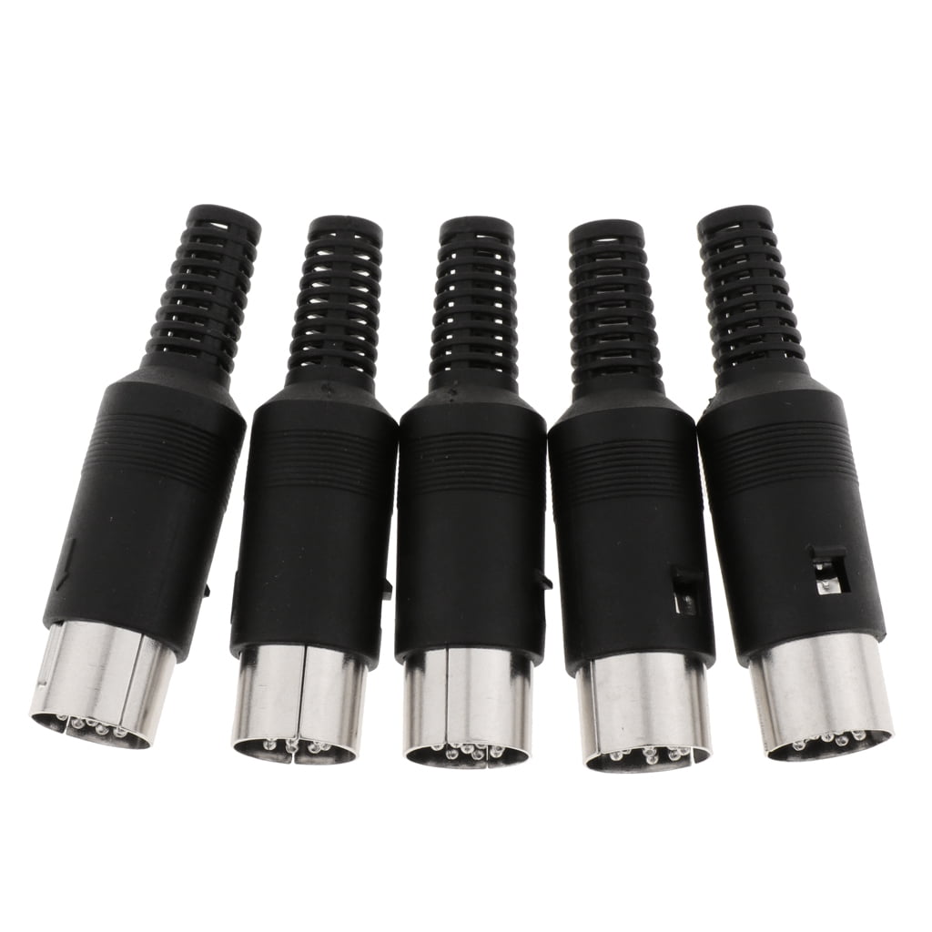 Buy DIN 3 4 5 6 7 8 Pin Male Plug with Handle Socket DIN Audio Wire ...