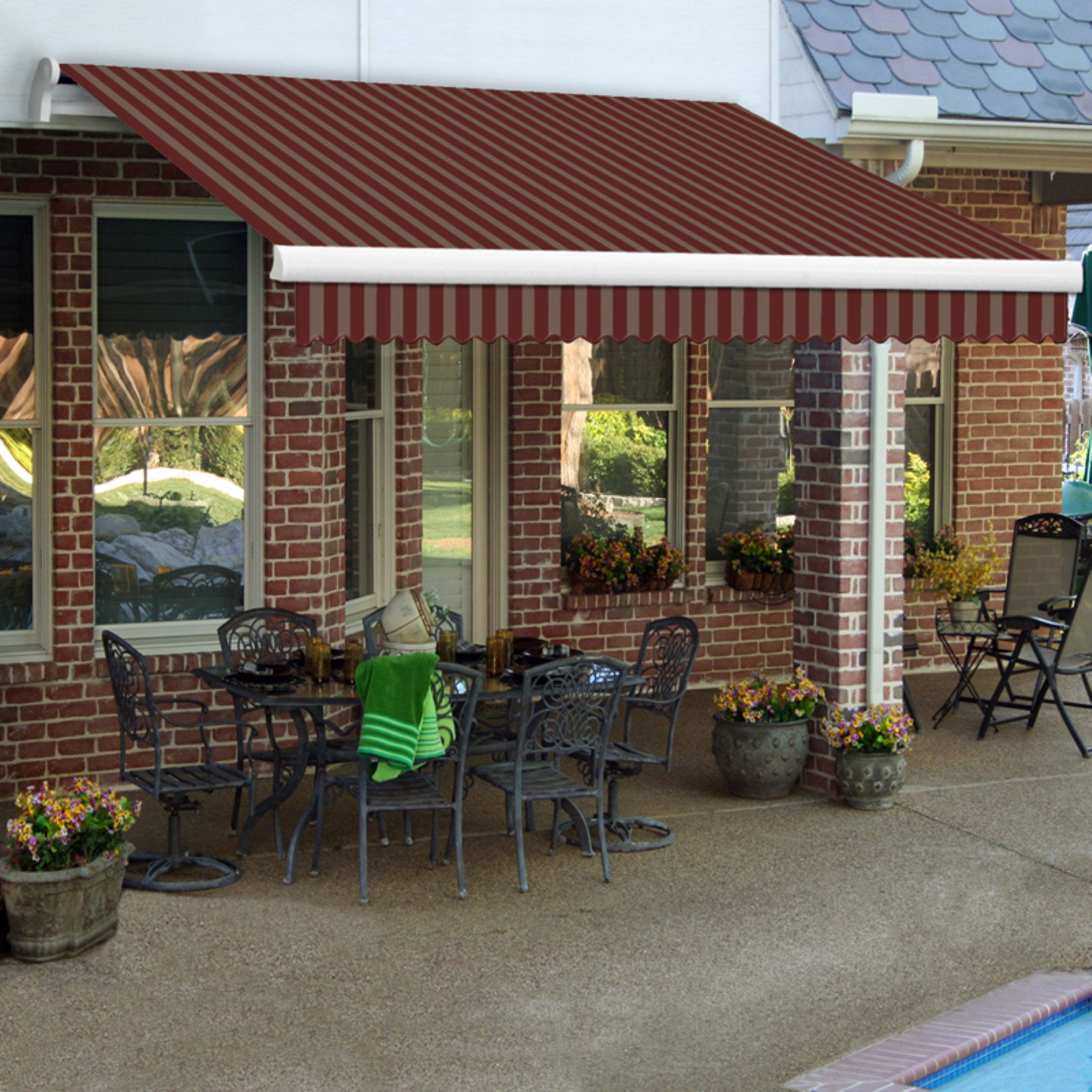 Awntech MAUI 12 ft. Manual Retractable Awning - Walmart.com