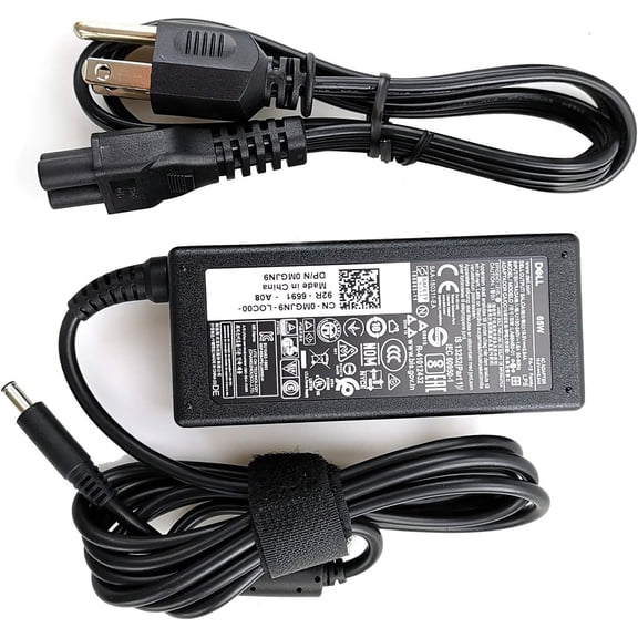 Dell Inspiron 19.5V 2-Prong Charger, 65W Power Adapter with 4.5mm Tip ...
