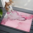 Area Rug 2x3ft Dreamy Gradient Pink Waves Area Rugs Washable Low Pile ...
