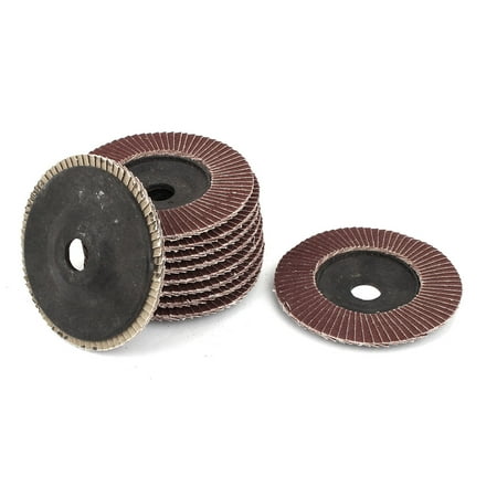 10 Pcs 4" x 5/8" Sanding Flap Disc Grinding Wheel 120 Grit for Angle ...