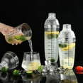BE-TOOL Cocktail Shaker with Scale AS Plastic Wine Beverage Mixer Wine ...