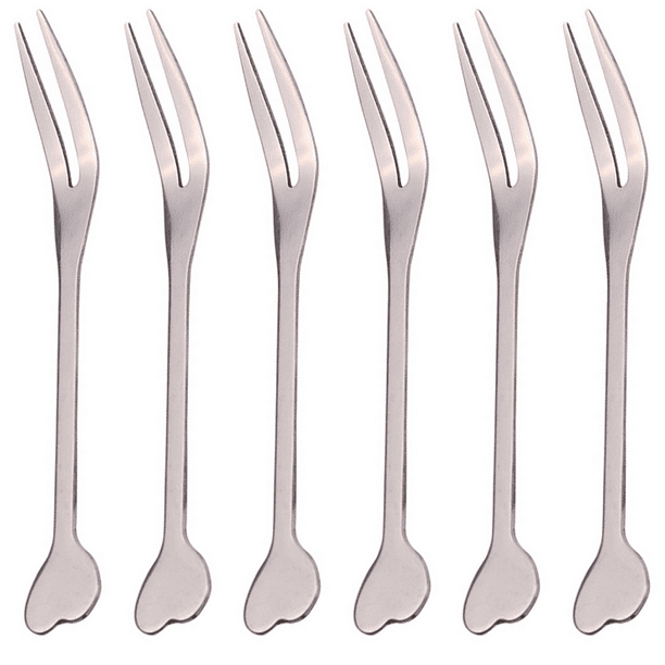 Mini Cocktail Forks Appetizer ForksStainless Steel Fruit Forks Dessert ...