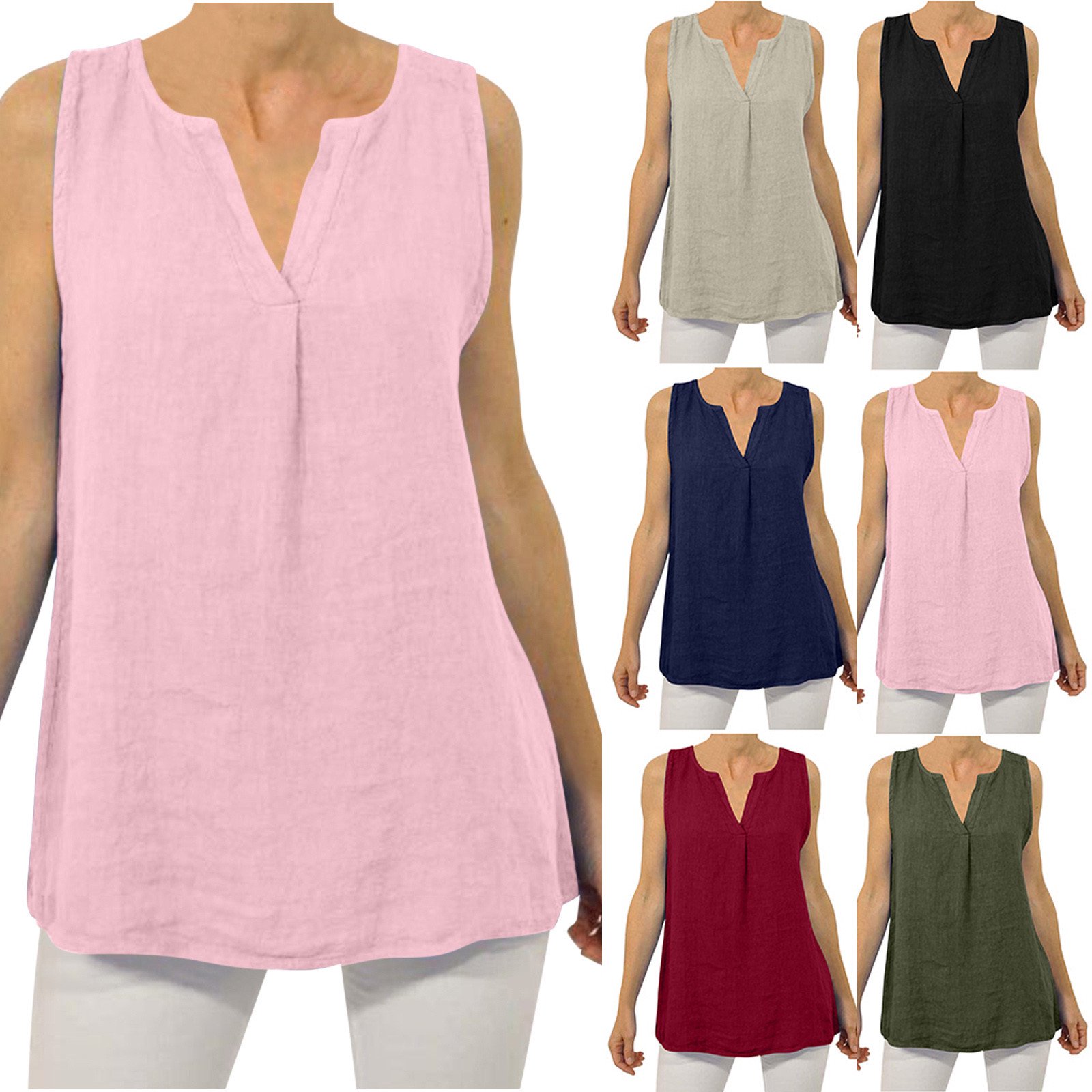 Click here for Jdqjbz Tank Tops For Women Basic Undershirt Tanks... prices