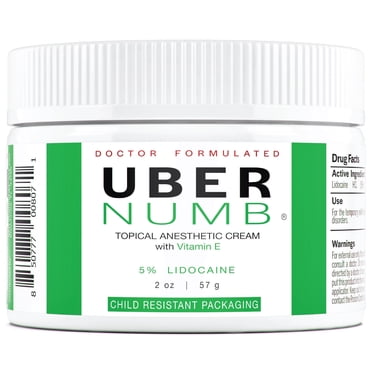 Dr. Numb 5% Lidocaine Topical Anesthetic Numbing Cream for Pain Relief ...
