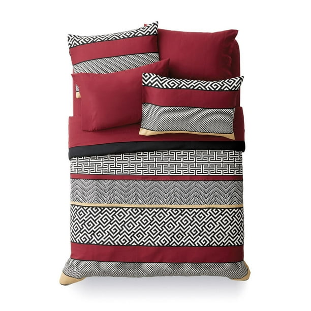 Mainstays Greek Key 7pc Bed in a Bag Set - Walmart.ca