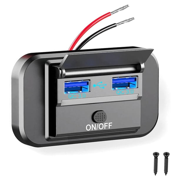 Car 12V-24V PD Type C USB Port Socket Power Outlet Panel ChargeÐσ W1Q1 ...
