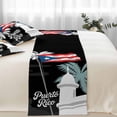 Bed Runner for Cal King Size Bed, Puerto Rico Flag 3 Pcs Bedding Runner ...