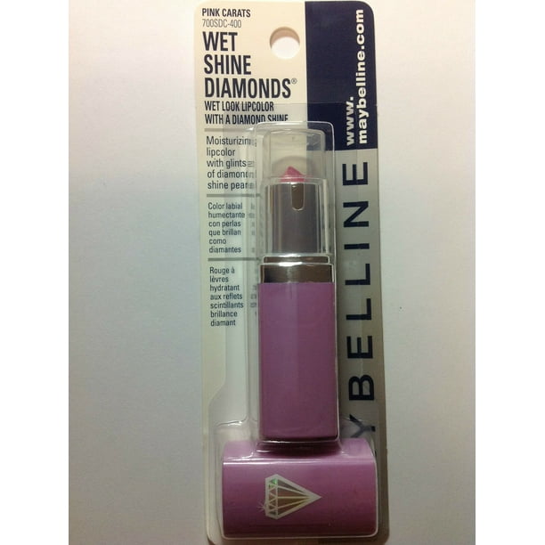 Maybelline Wet Shine Diamonds Lipstick ( PINK CARATS ) NEW. - Walmart.com