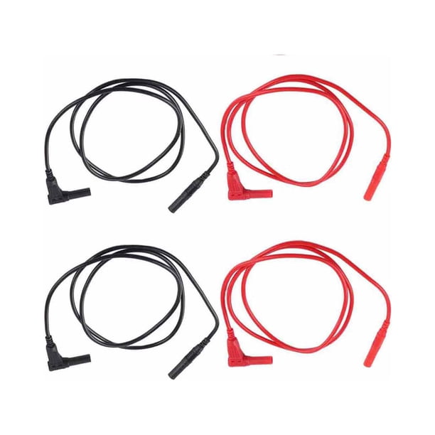 Juego de cables de prueba Ticfox 70018 Conectores tipo banana rojo y ...
