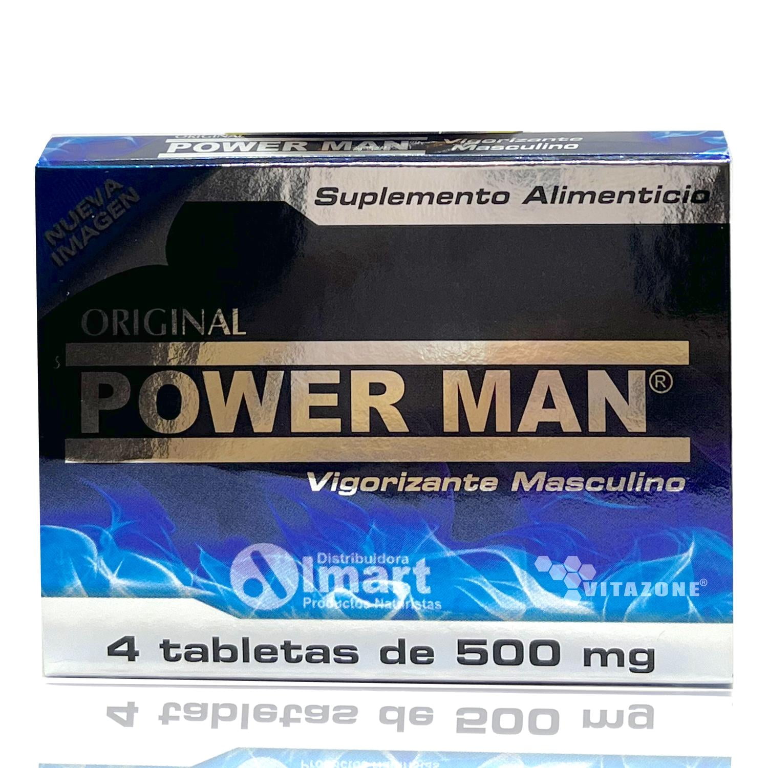 Power Man 4 tabletas de 500 mg Original Genérico POWERMAN4TABS | Bodega ...