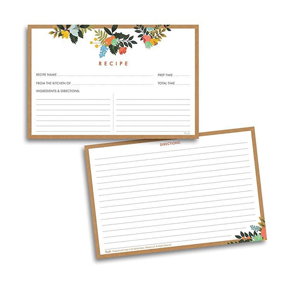 Click here for Leining Home Kitchen Recipe Cards - 50 Double Side... prices