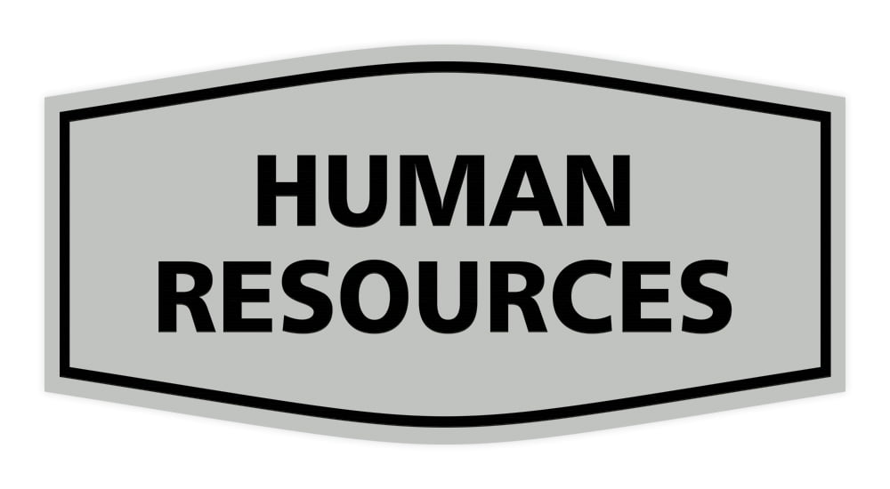 Fancy Human Resources Sign (Lt Gray) - Medium - Walmart.com