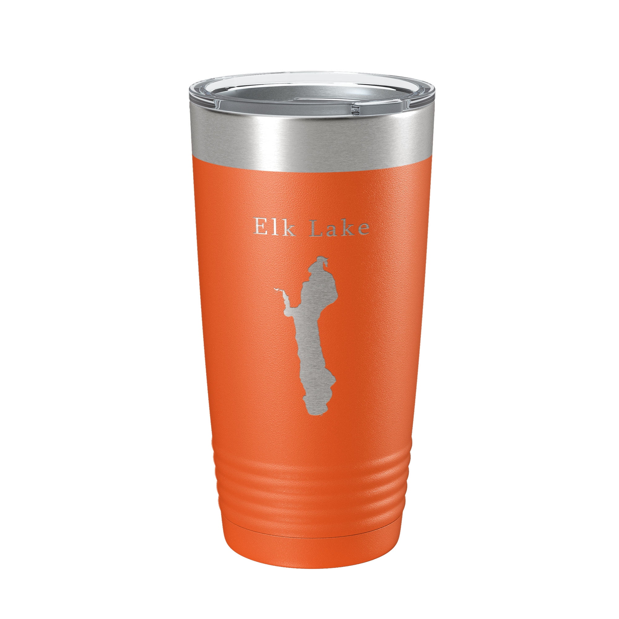 Elk Lake Map Tumbler Travel Mug Insulated Laser Engraved Coffee Cup ...