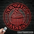 Craftnamesign Bakery Shop Metal Wall Art LED Light, Custom Cake Shop ...