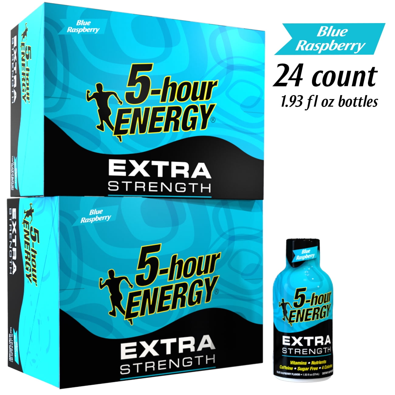 5-hour ENERGY® Shot, Extra Strength, Blue Raspberry, 1.93 oz, 24 Pack ...
