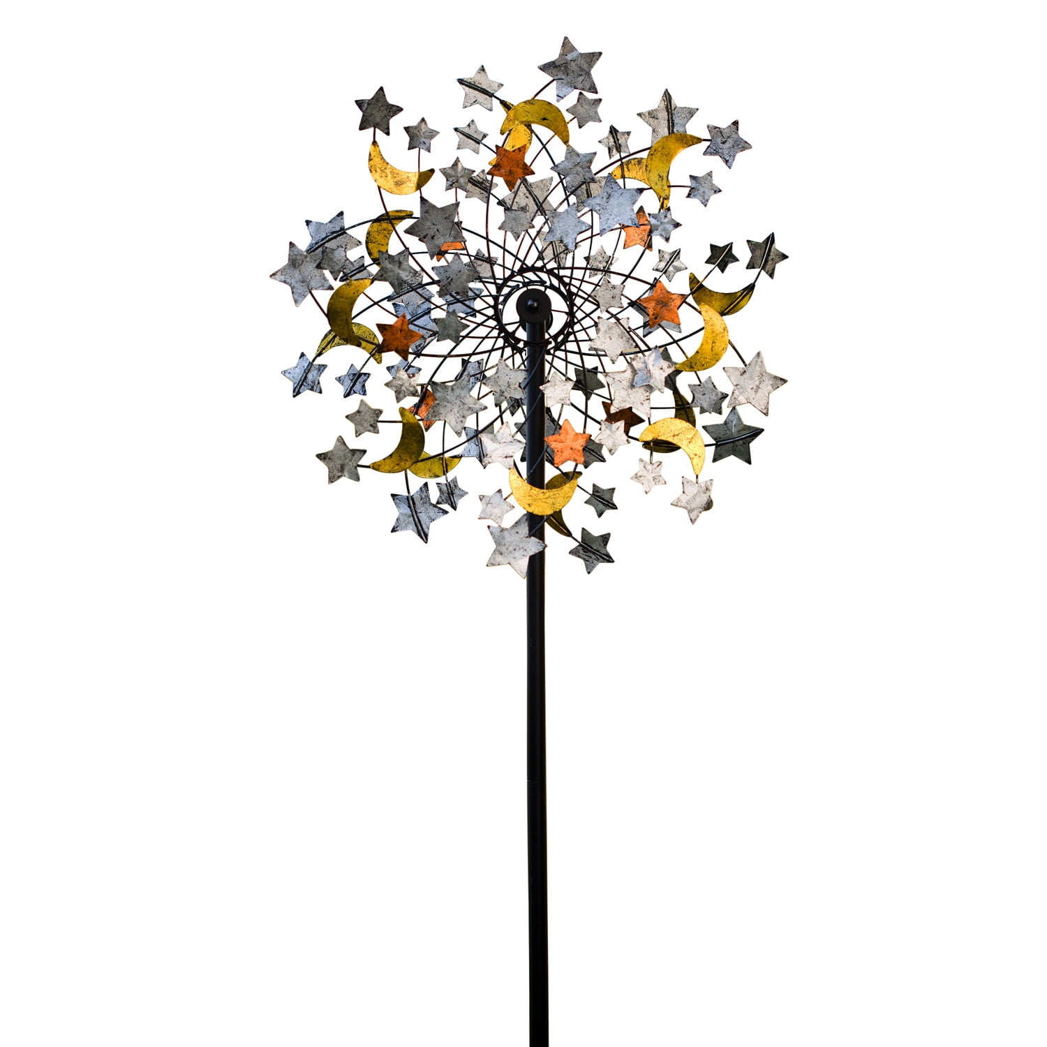 Evergreen 75"H Wind Spinner, Celestial, 75'' x 18.3'' x 24'' inches ...